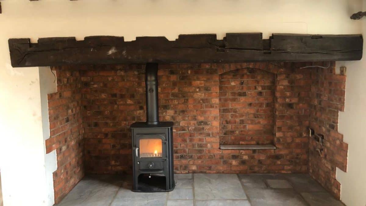 Creating a traditional Brick Slip Chamber - The Stove Barn Staffordshire